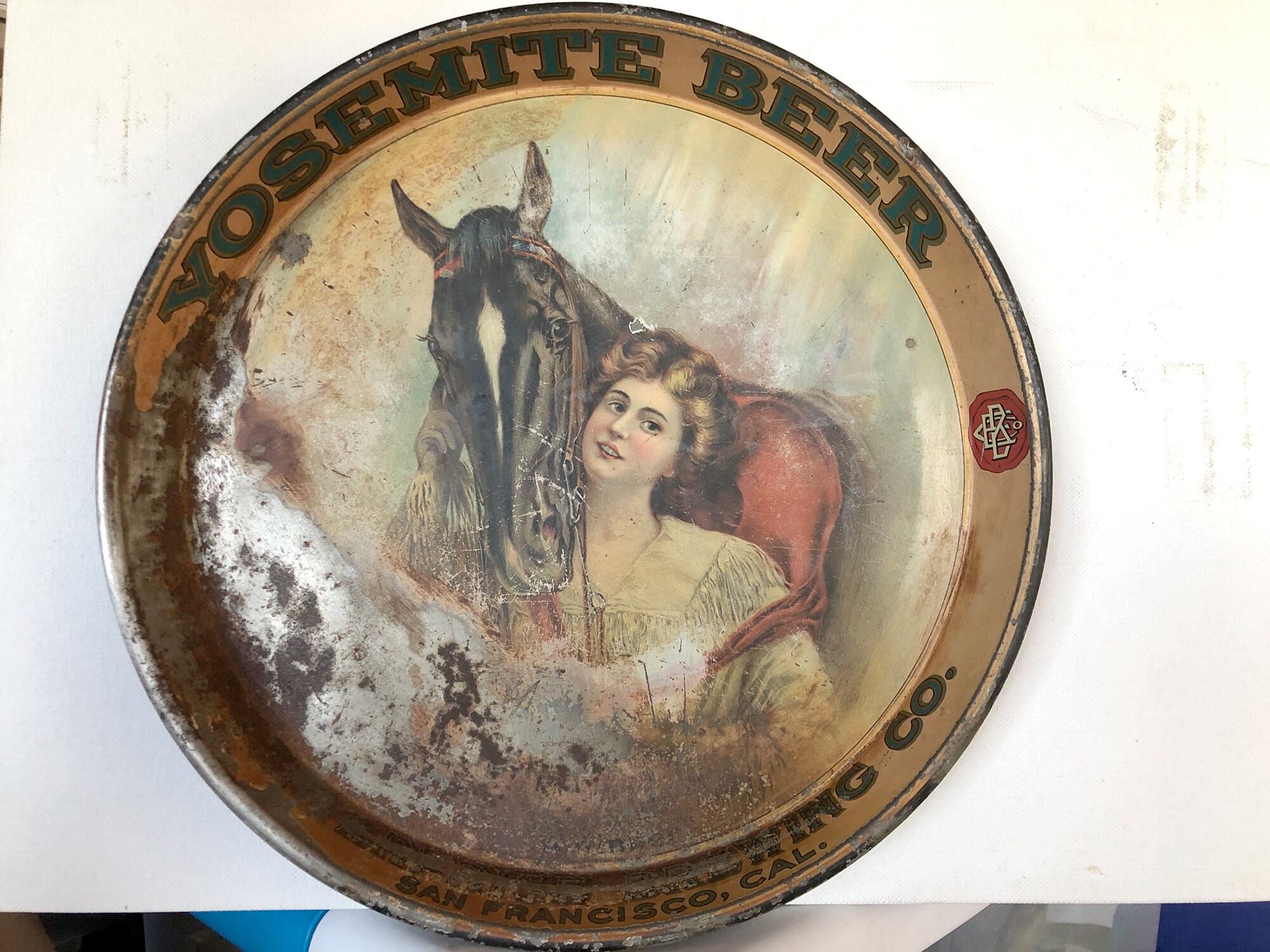 Rare Pre-prohibition Tin Litho Beer Tray for Yosemite Beer by - Etsy