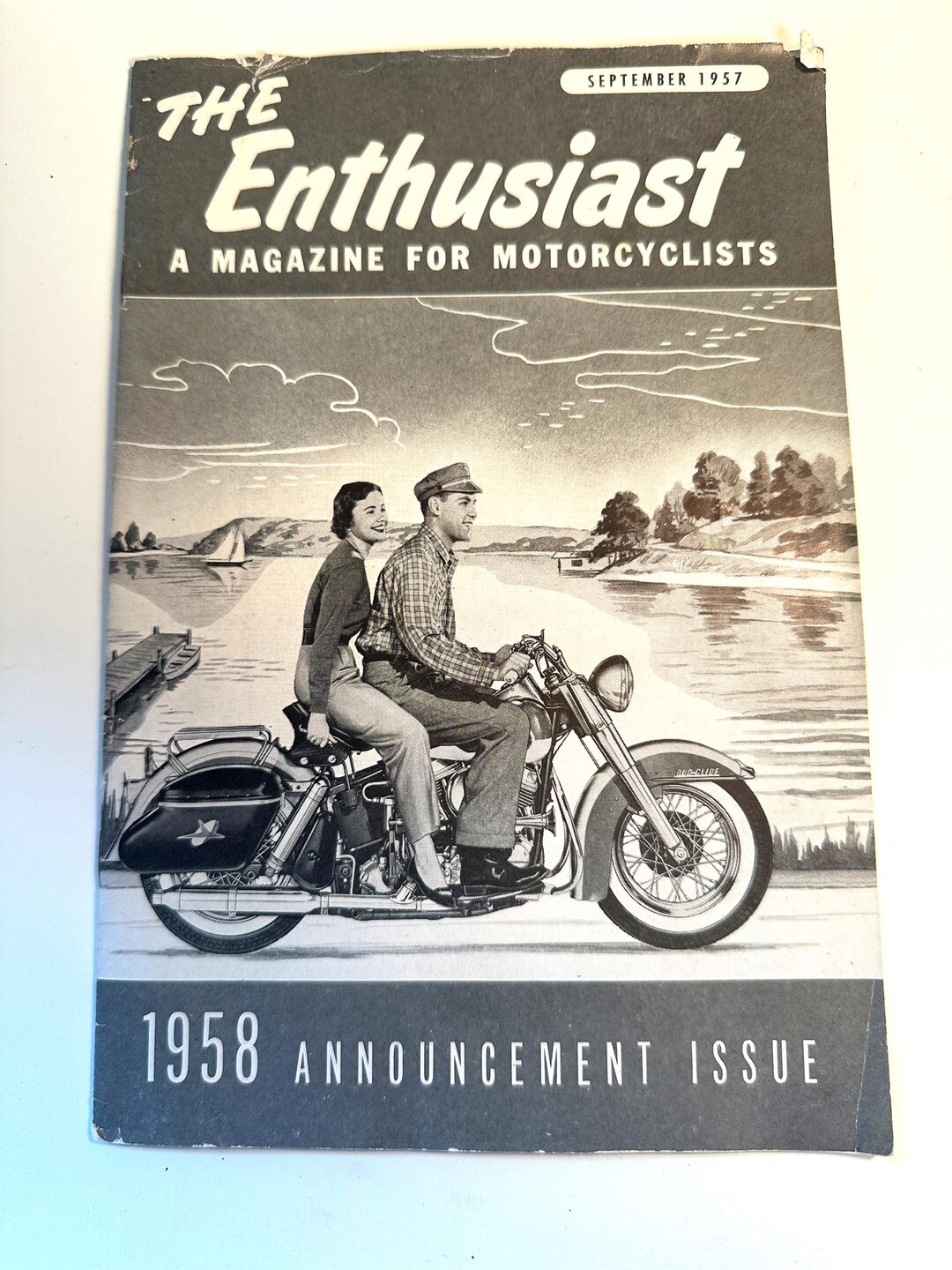 Vintage Sept 1957 the Enthusiast A Magazine for Motorcyclists 1958 ...