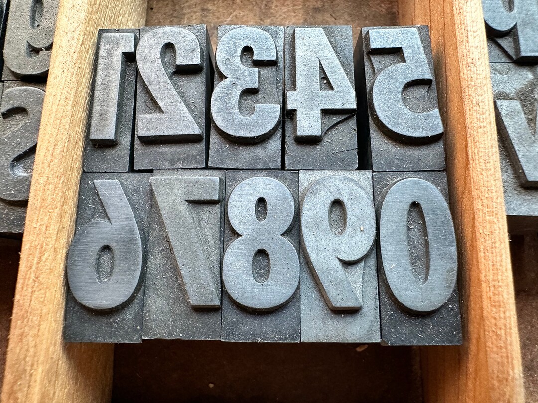 Vintage Metal LETTERPRESS Type 72 PT Futura Font Blocks Are 1 Inch Tall ...