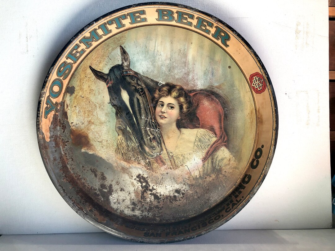Rare Pre-prohibition Tin Litho Beer Tray for Yosemite Beer by - Etsy