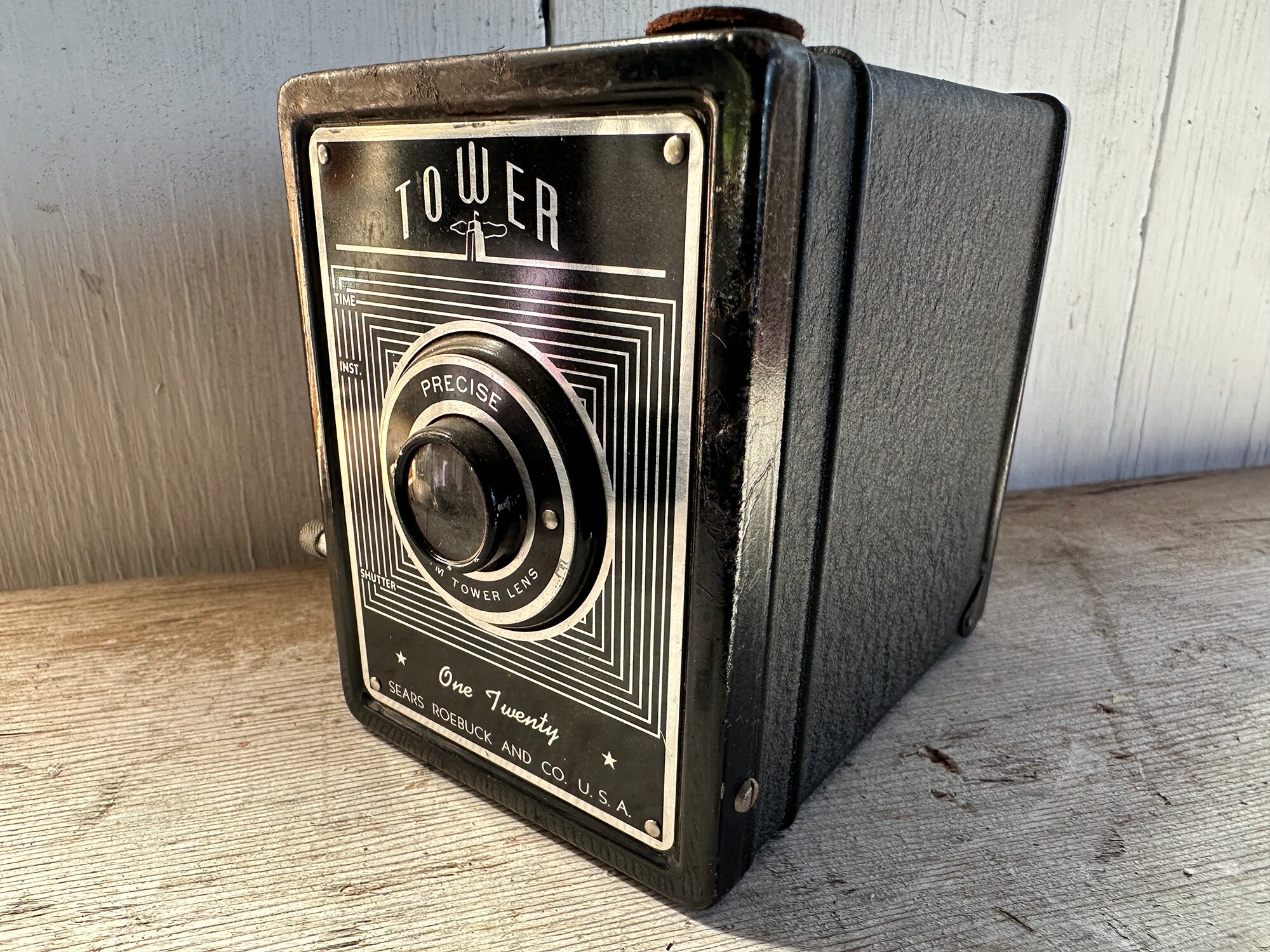 Vintage 1950s Tower One Twenty Box Camera: Mid Century Modern Decor - Etsy