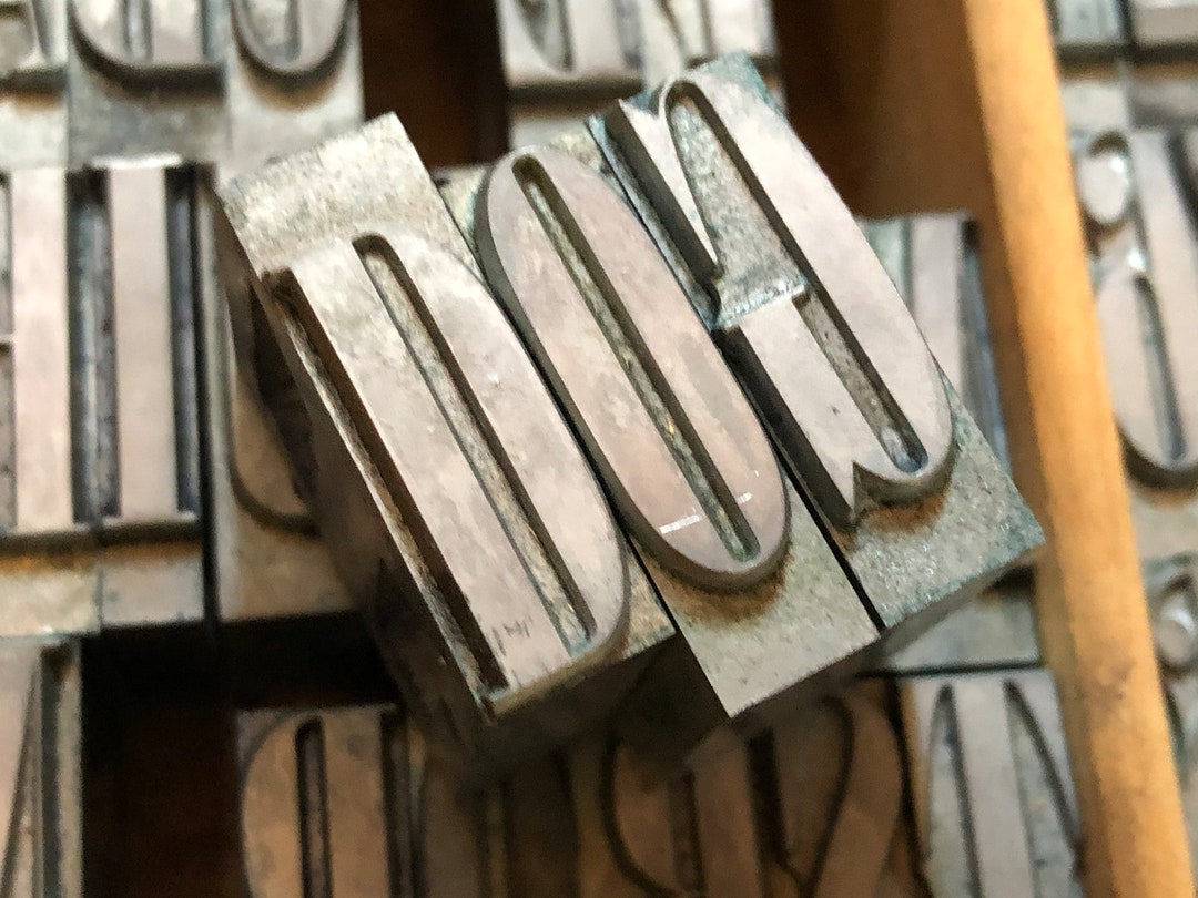 Vintage Metal LETTERPRESS Type 72 PT Serif Font Blocks Are 1 Inch Tall ...