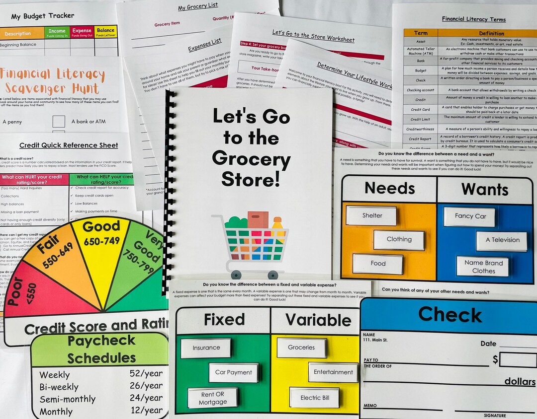 Financial Literacy / Early Education Activity Box Covers Credit ...