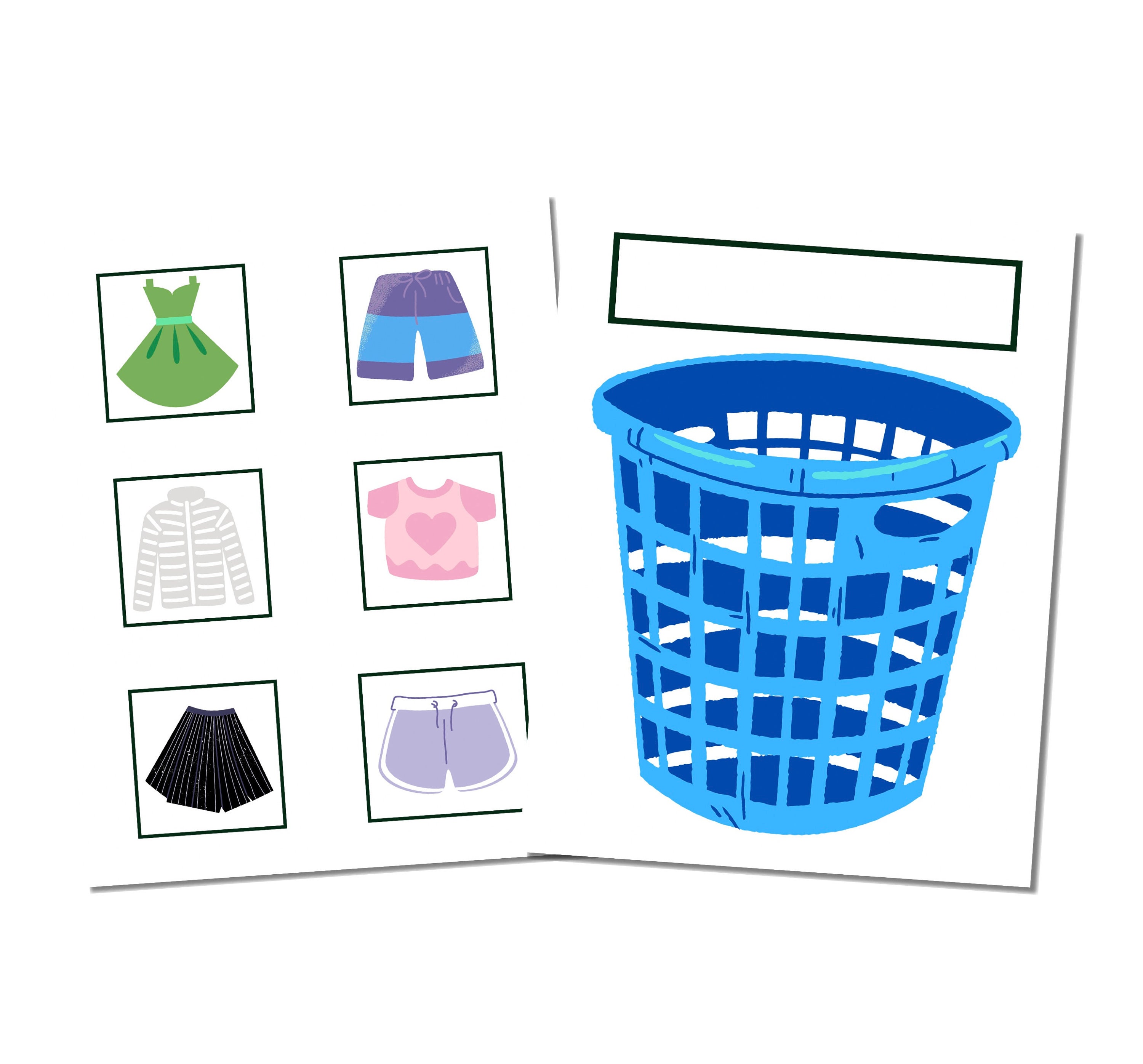 Sorting Laundry: Lights Vs. Darks or Tops Vs. Bottoms *INSTANT DIGITAL ...