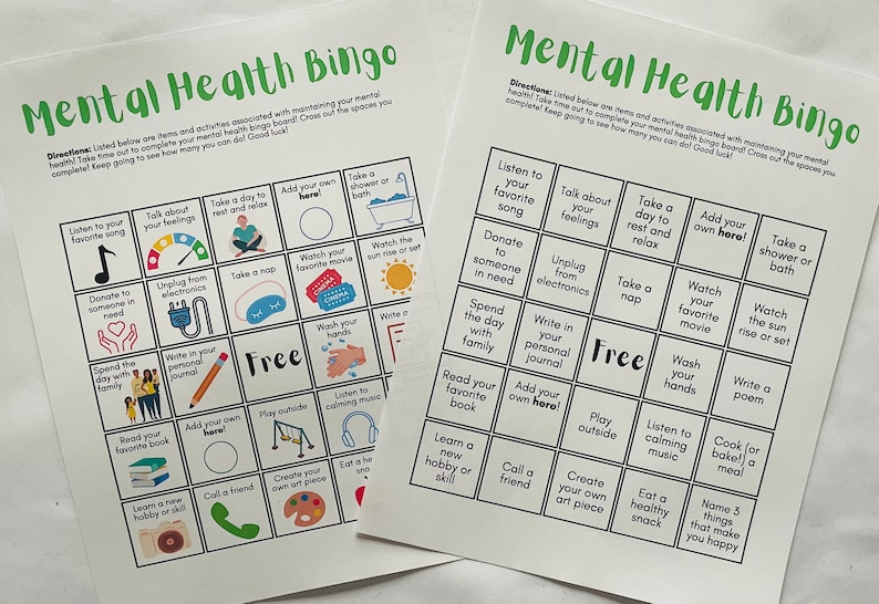 Mental Health Bingo for Kids! - Have Fun Taking Care of Your Mental ...