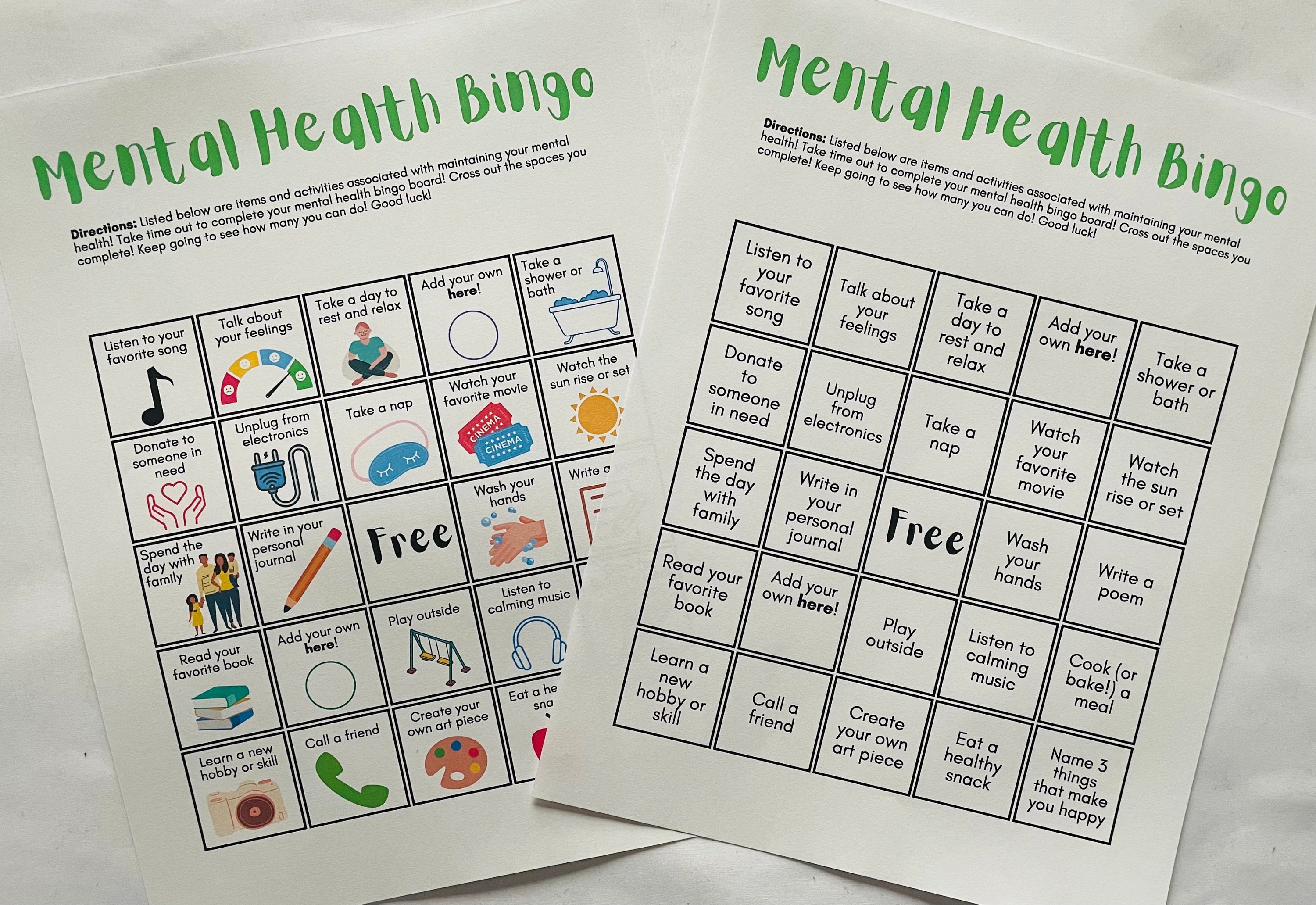 Mental Health Bingo for Kids! - Have Fun Taking Care of Your Mental ...