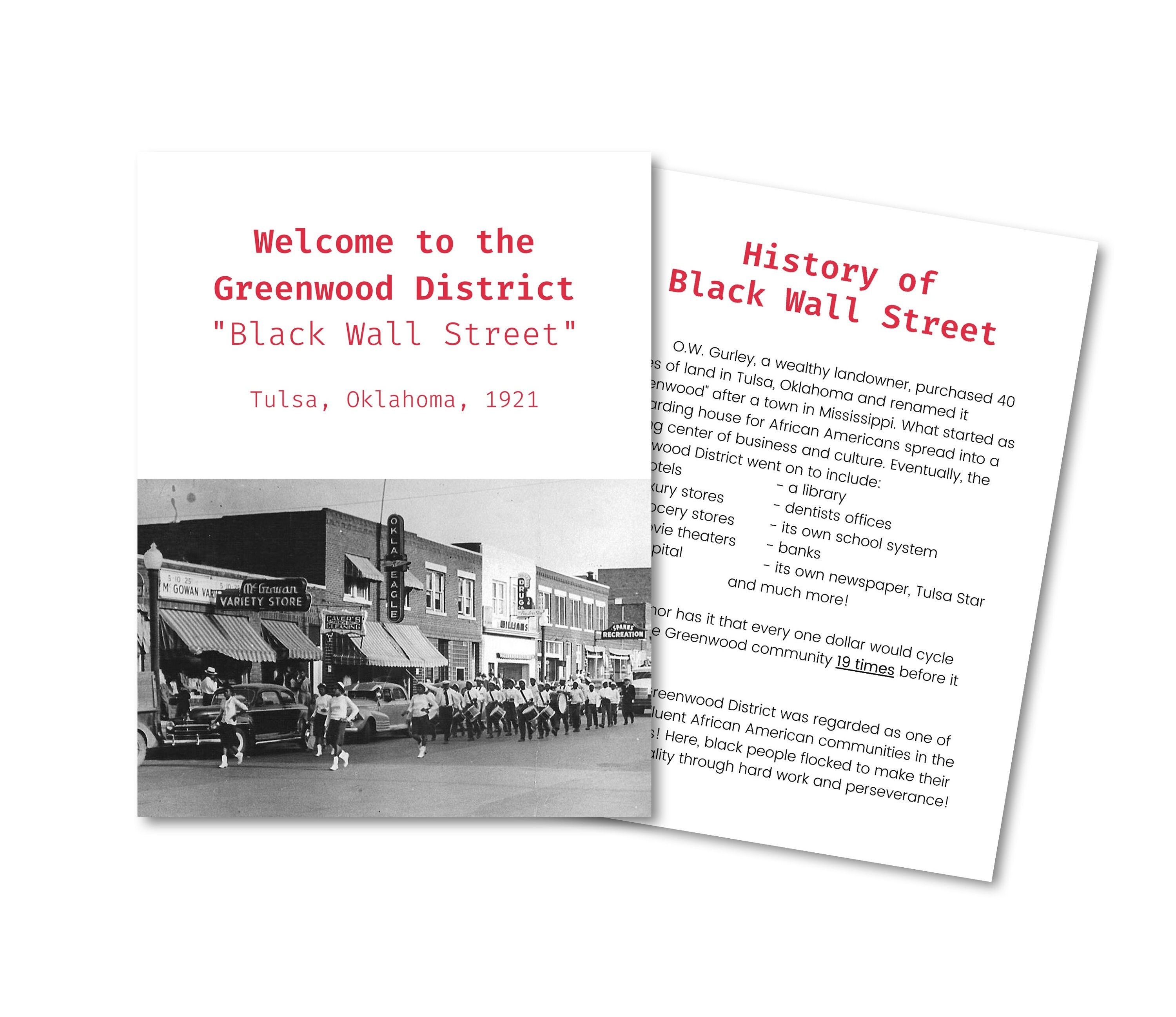 What is Black Wall Street? Activity Booklet - Includes Brief History ...