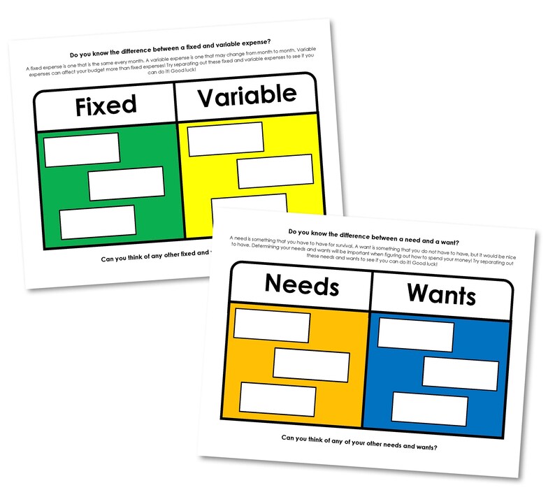 Financial Literacy / Early Education Activity Box (DIGITAL ONLY ...