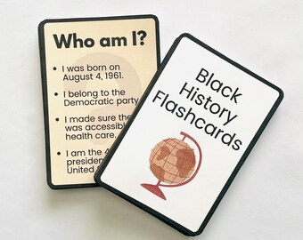 26 Important Figures in Black History Printable Flashcards With ...