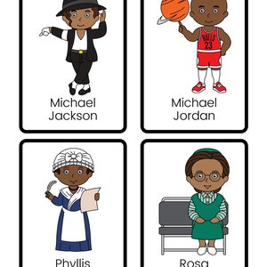 26 Important Figures in Black History Printable Flashcards With ...
