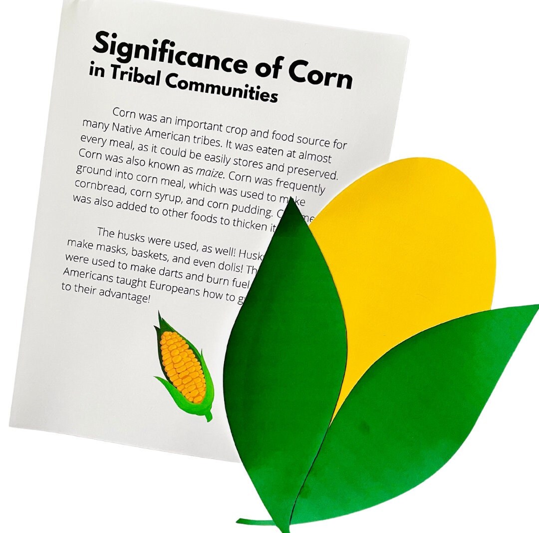 Importance of Corn to Native American Culture Craft With 1-pager ...