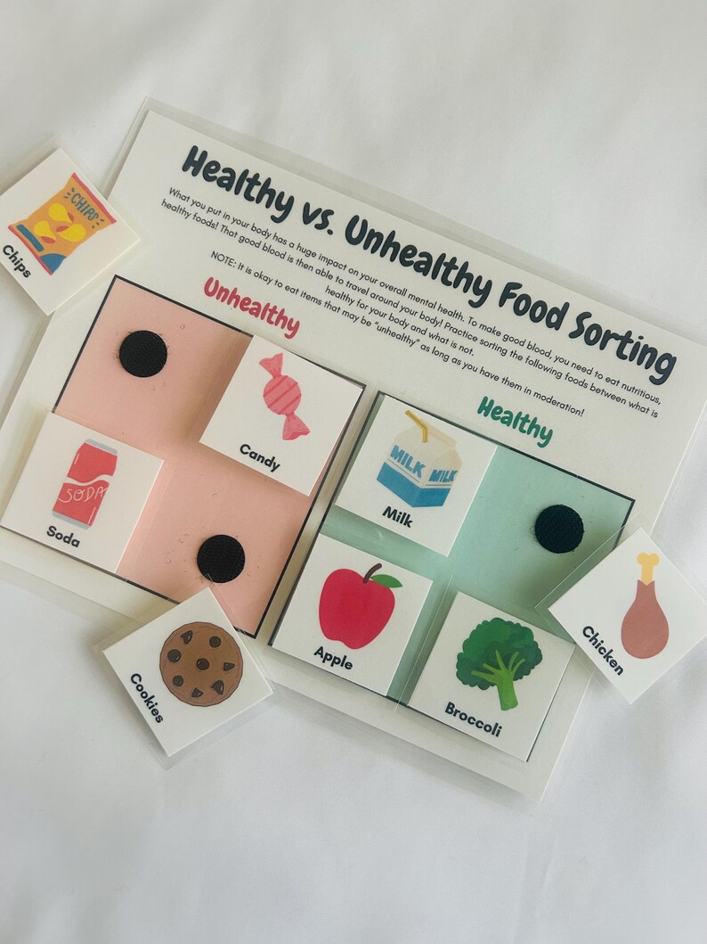Healthy Vs. Unhealthy Food Sorting Activity - Sample Foods Included ...