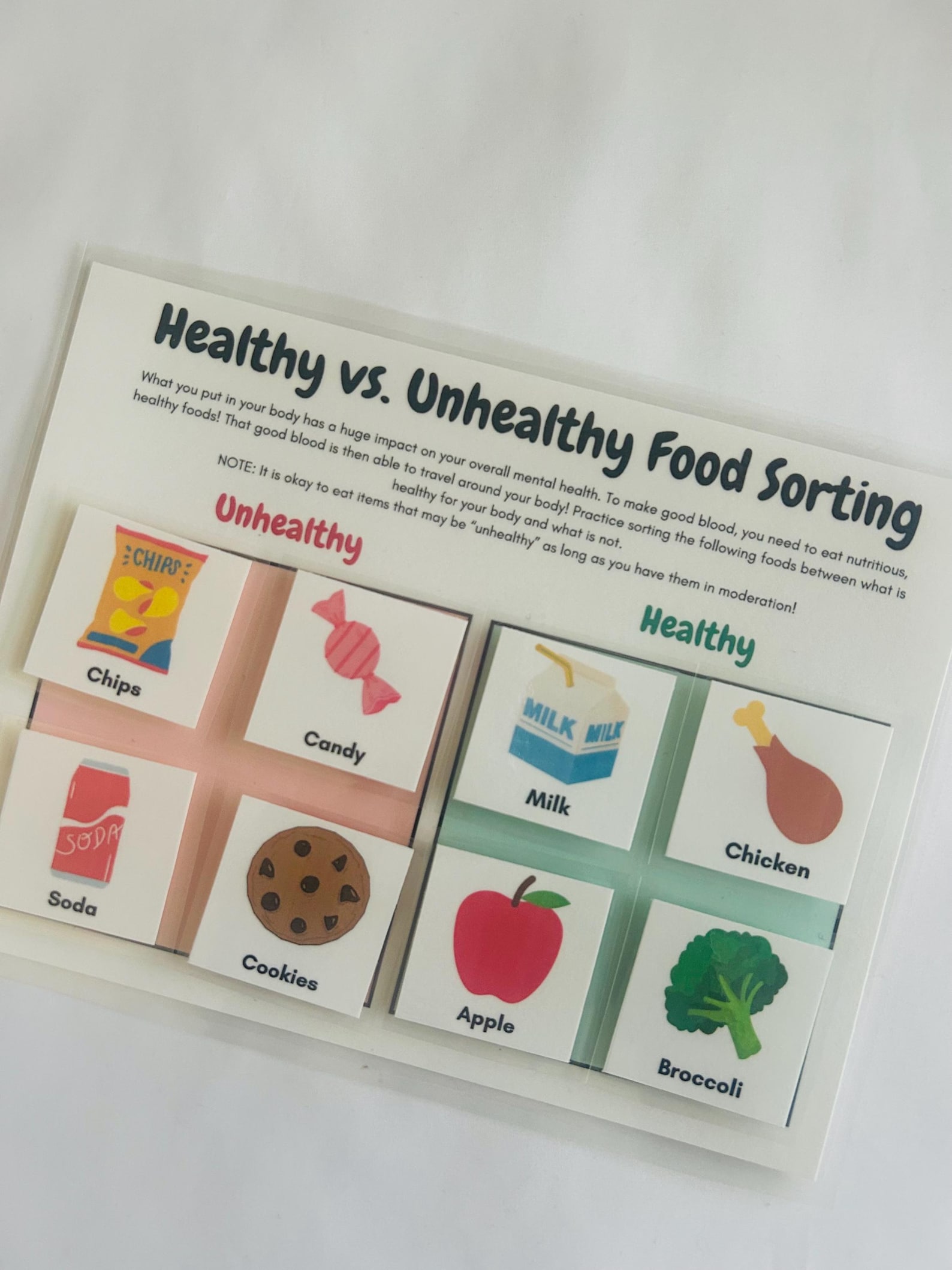 Healthy Vs. Unhealthy Food Sorting Activity - Sample Foods Included ...