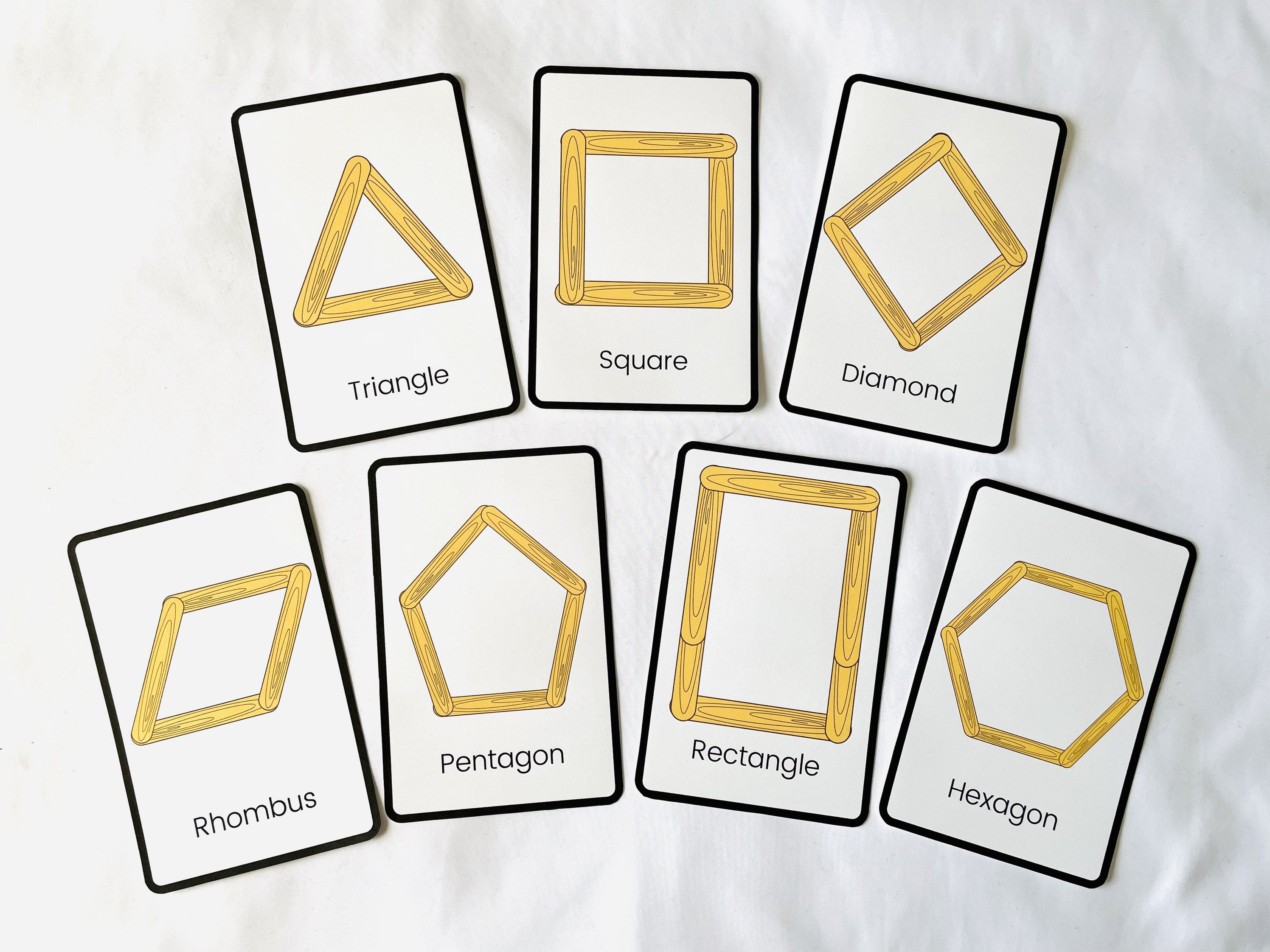 My Popsicle Stick Shapes Activity - Includes Triangle, Square ...