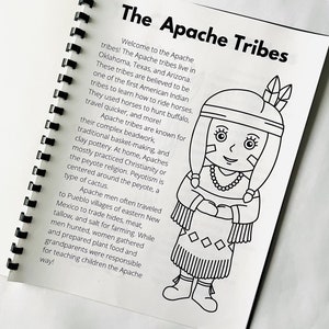 10 Prominent Native American Tribe Reading 1-pagers and Coloring Sheets ...