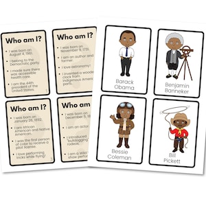 26 Important Figures in Black History Printable Flashcards With ...
