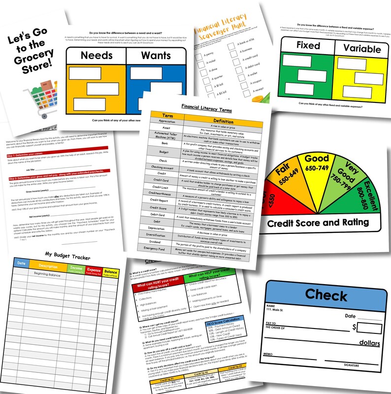 Financial Literacy / Early Education Activity Box (DIGITAL ONLY ...