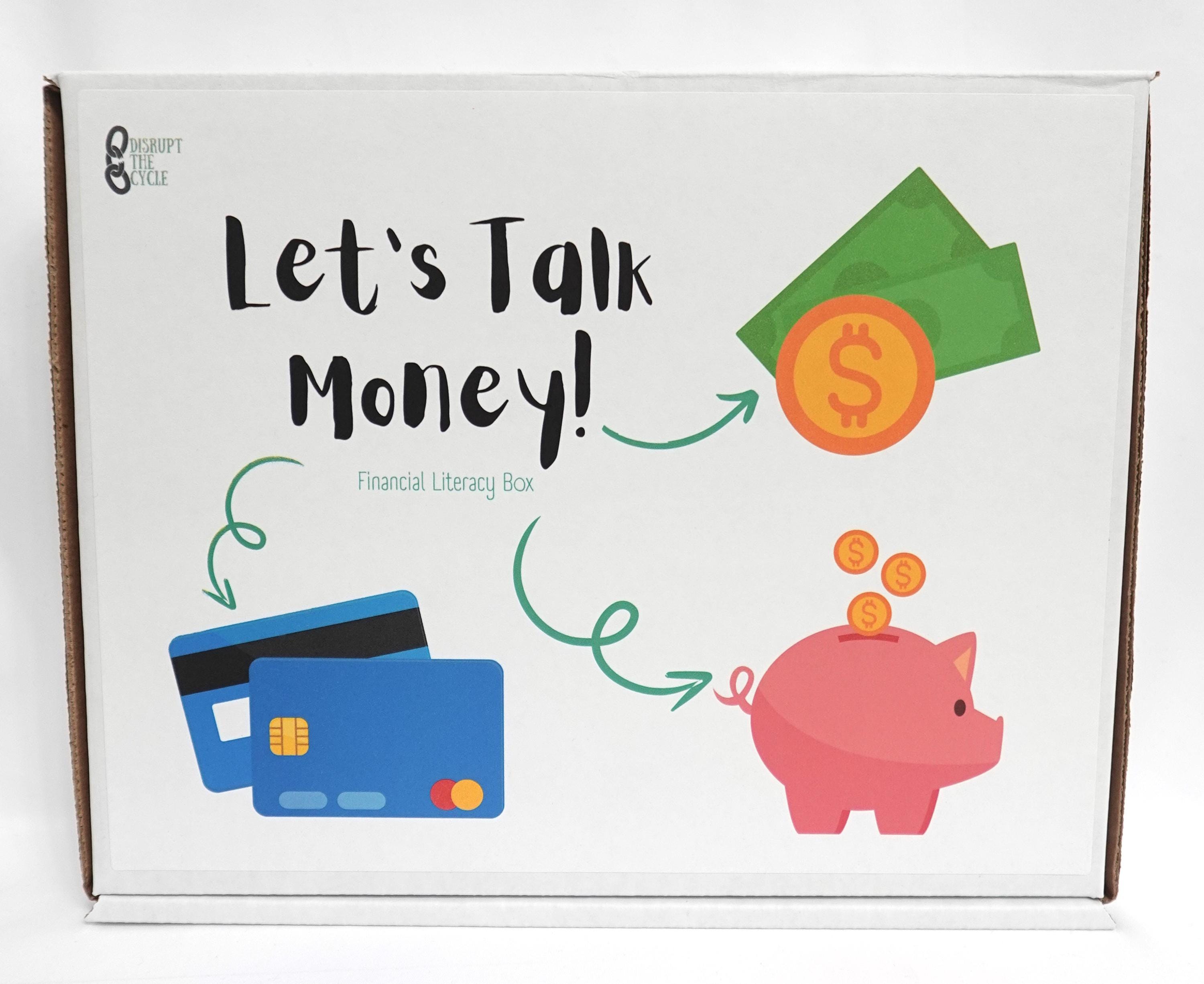 Let's Talk Money! Financial Literacy Activity Box - Covers Cash, Credit ...