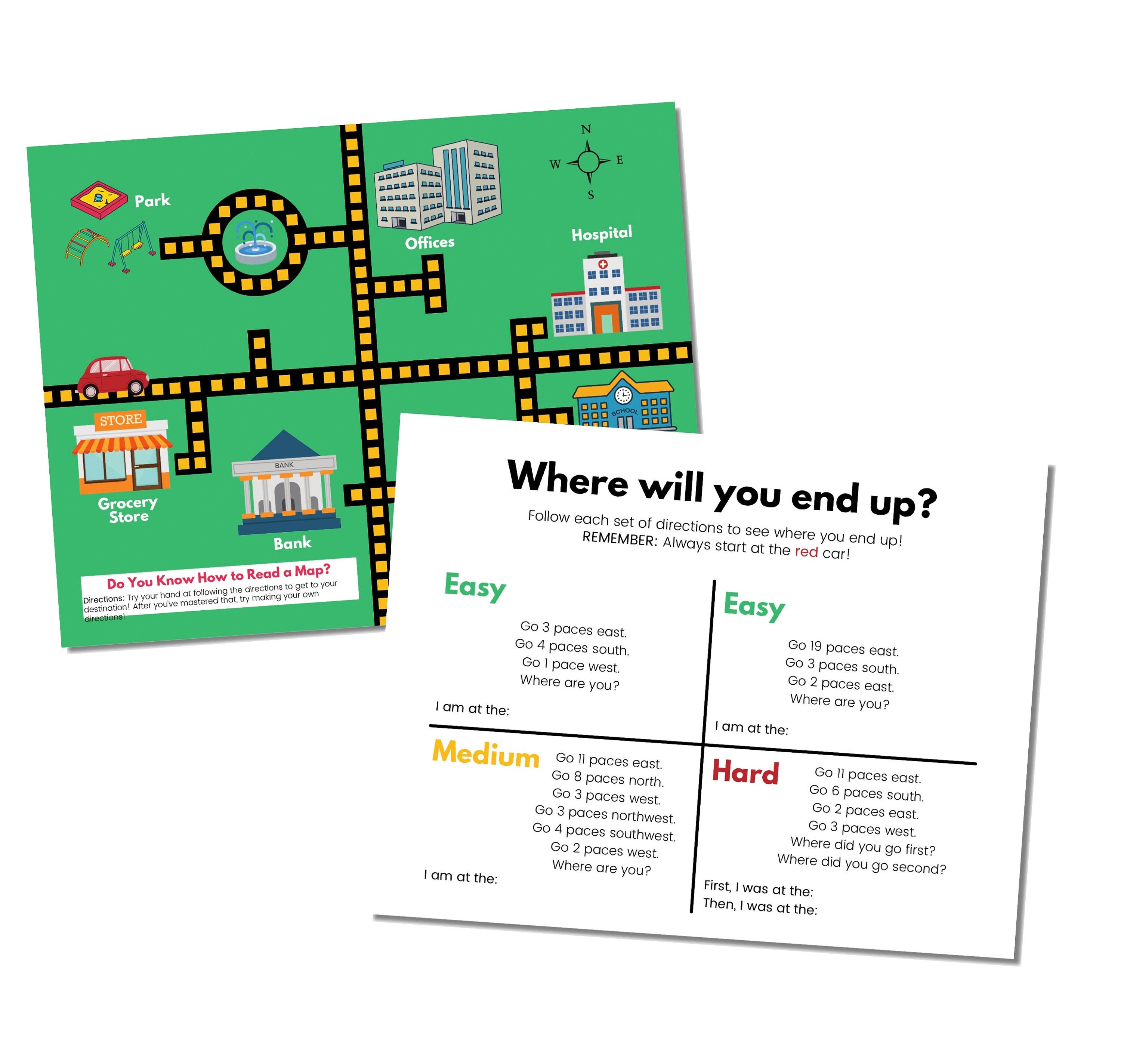 Navigating / Reading a Map (without GPS!) - Using Directions and a ...