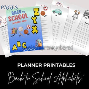 Alphabet Writing Practice Sheets: Back to School Activity (digital ...
