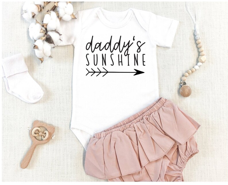 Daddys Sunshine Bodysuit Daddys Girl Bodysuit Etsy
