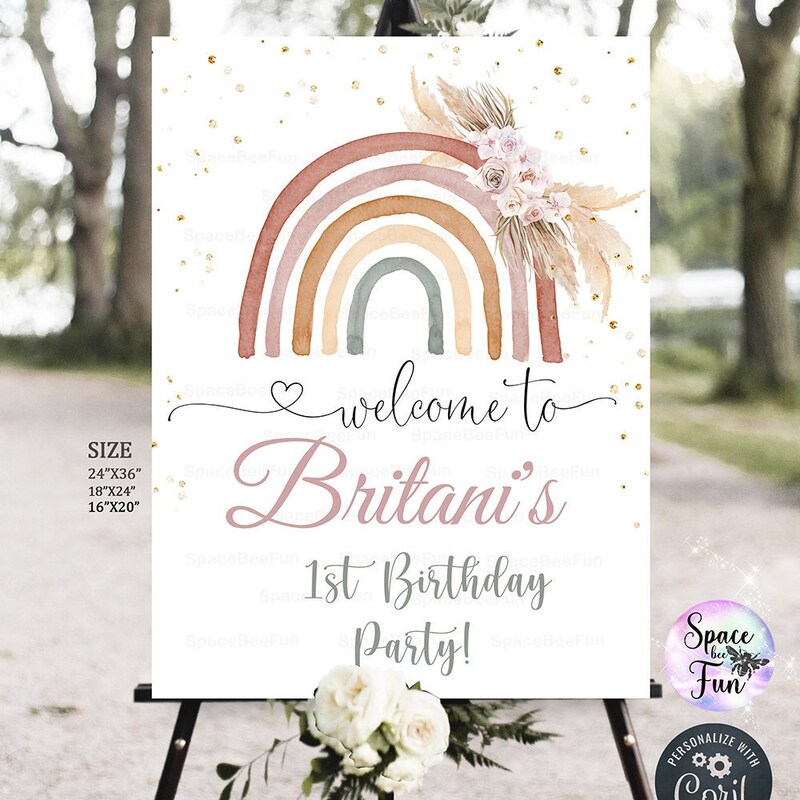 Boho Rainbow Birthday - Etsy