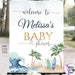 EDITABLE Under the Sea Baby Shower Welcome Sign Boy Ocean Baby Shower ...