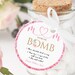 Editable Mother's Day Hot Chocolate Bomb Tag Hot Cocoa Mom You're Bomb ...