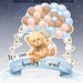 Cake Topper Baby Shower Teddy Bear Centerpiece Decoration Baby Shower ...