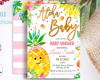 Aloha Baby Shower - Etsy