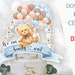 Cake Topper Baby Shower Teddy Bear Centerpiece Decoration Baby Shower ...