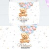 Editable Cupcake Toppers Teddy Bear Baby Shower Favors Gift Tags Favor ...