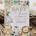 EDITABLE Zoom Background Baby Shower Teddy Bear Virtual Baby - Etsy