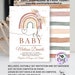 Editable Boho Rainbow Baby Shower Invitation Set Oh Baby - Etsy