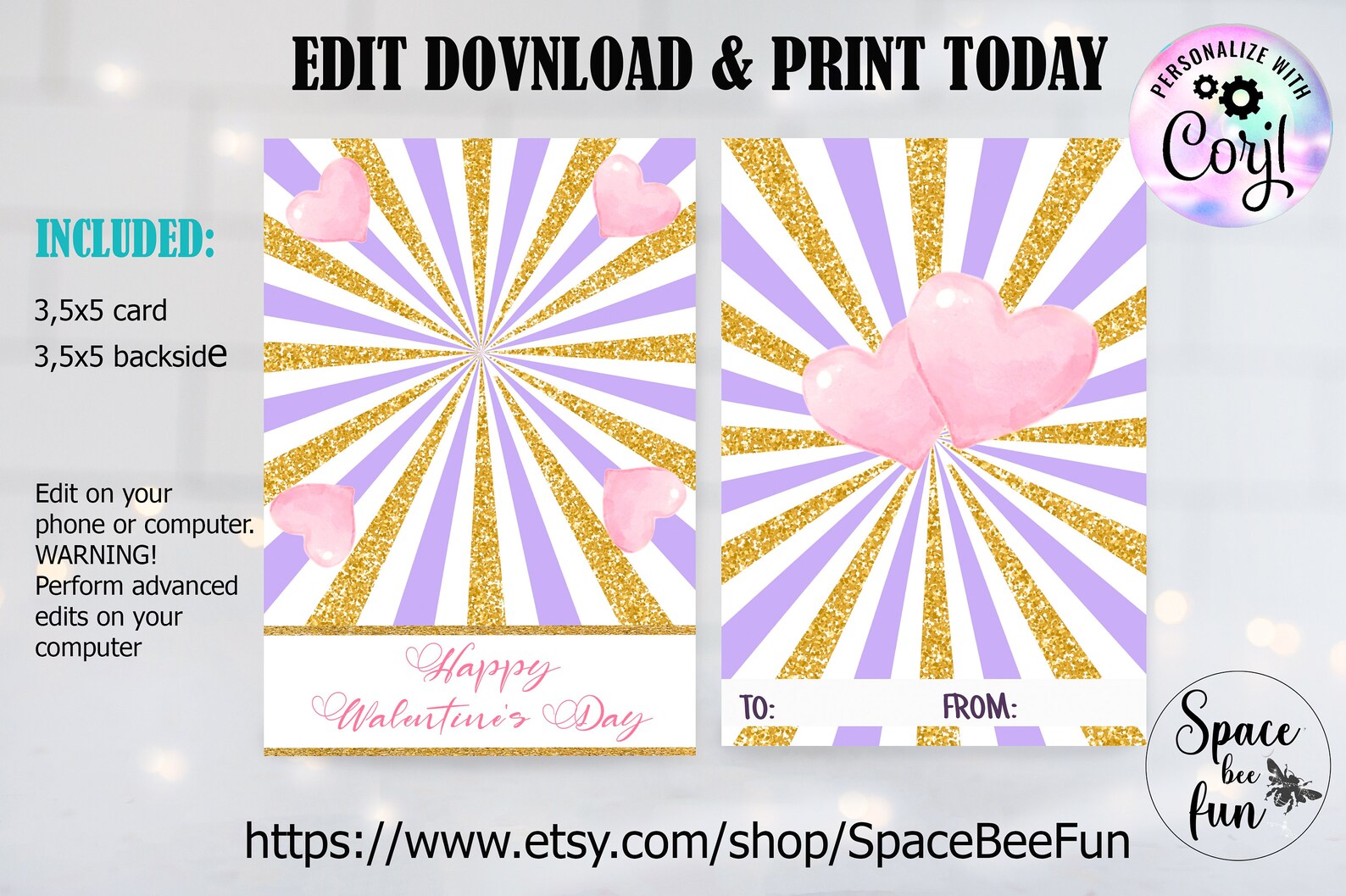 PRINTABLE Cookie packaging Mini Cookie Card Happy | Etsy