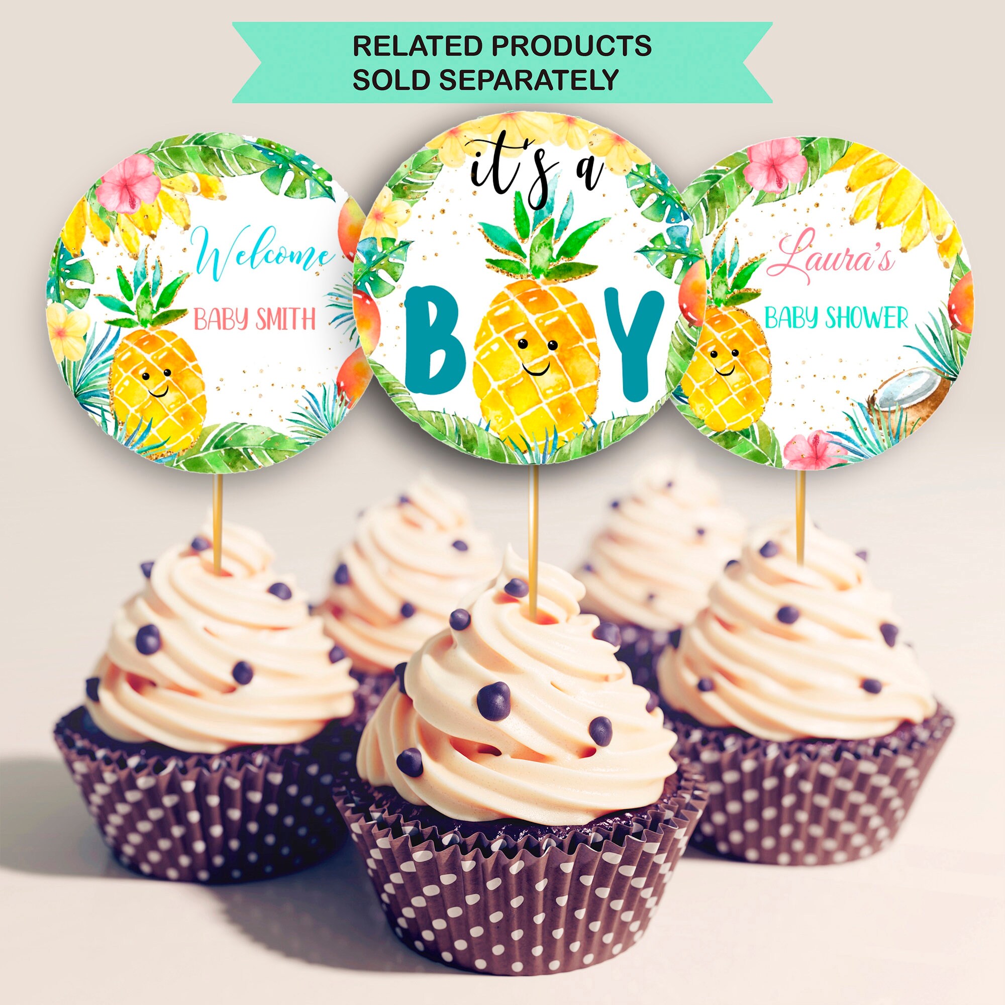 EDITABLE Aloha Baby Shower Favor Tags Aloha Baby Shower - Etsy