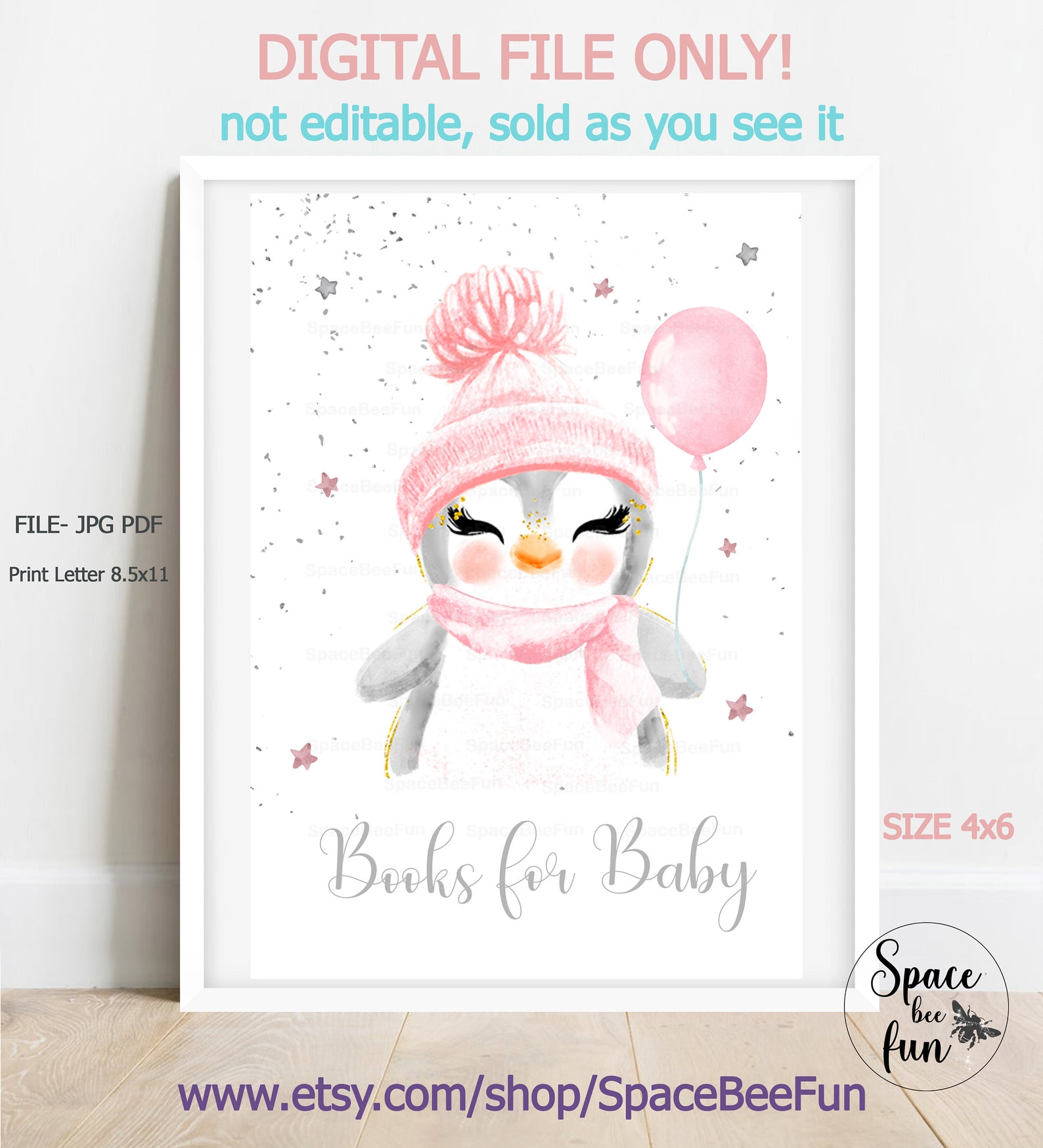 Books for Baby Sign Printable Baby Shower Book for Baby Sign | Etsy