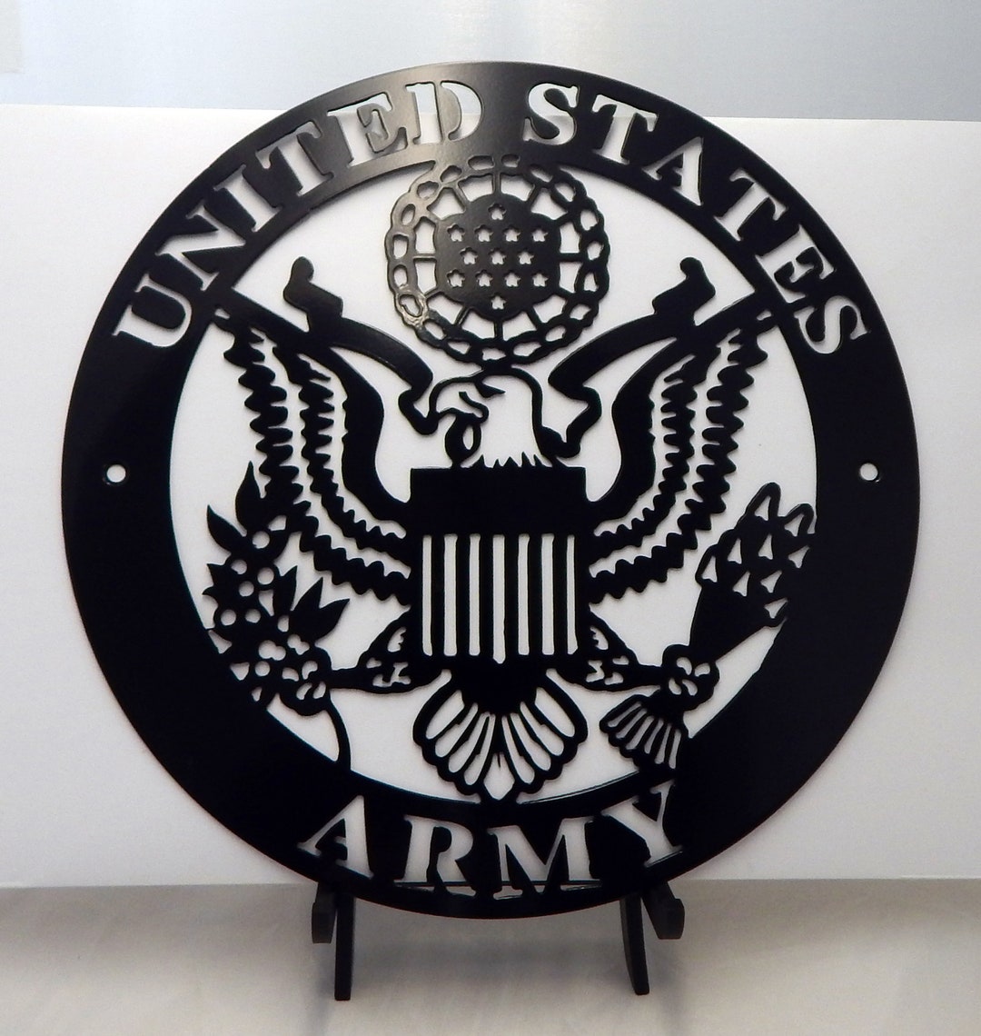 United States Army Steel Sign, 12"x12", Powder Coated. - Etsy