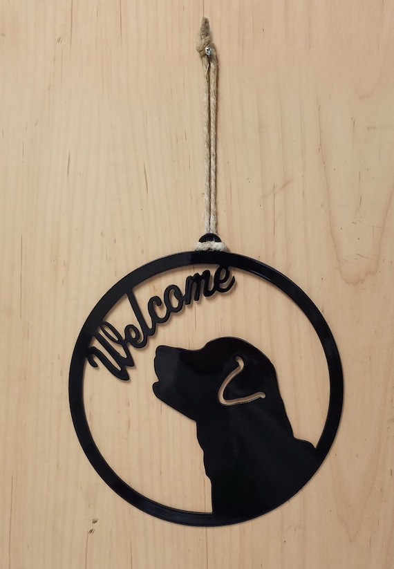 Labrador Welcome Sign Hanger | Etsy
