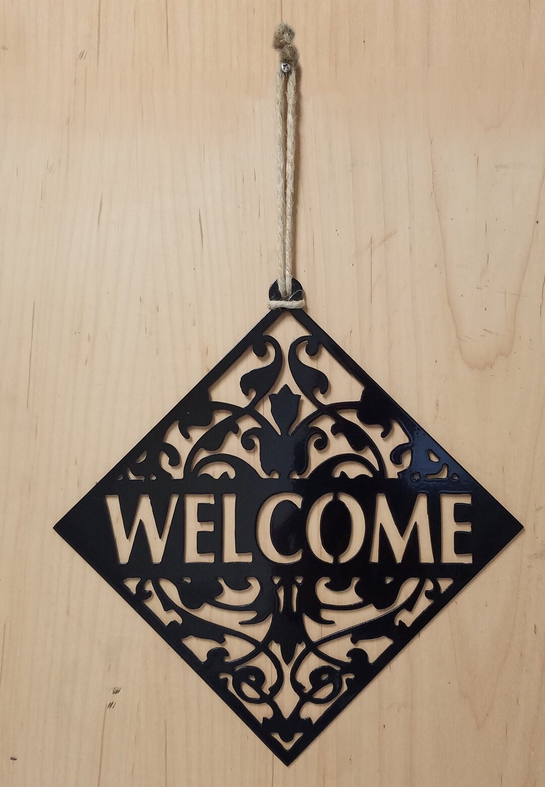 Fancy Welcome Sign Hanger - Etsy