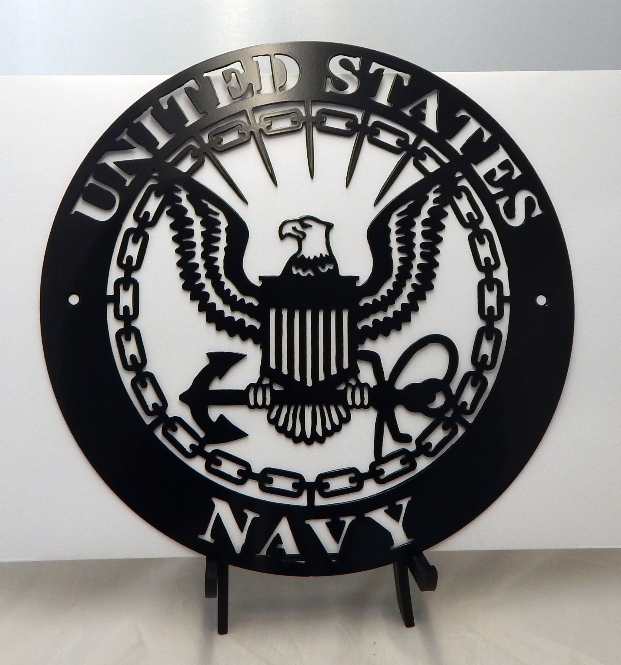 United States Navy Steel Sign, 12"x12", Powder Coated. - Etsy