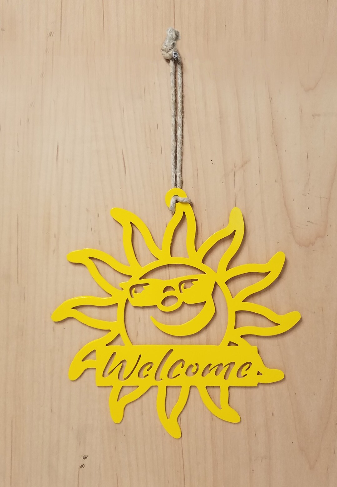 Sun Welcome Sign Hanger - Etsy