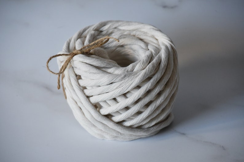 6mm Single Strand Natural Macrame Cord / Macrame Rope / - Etsy