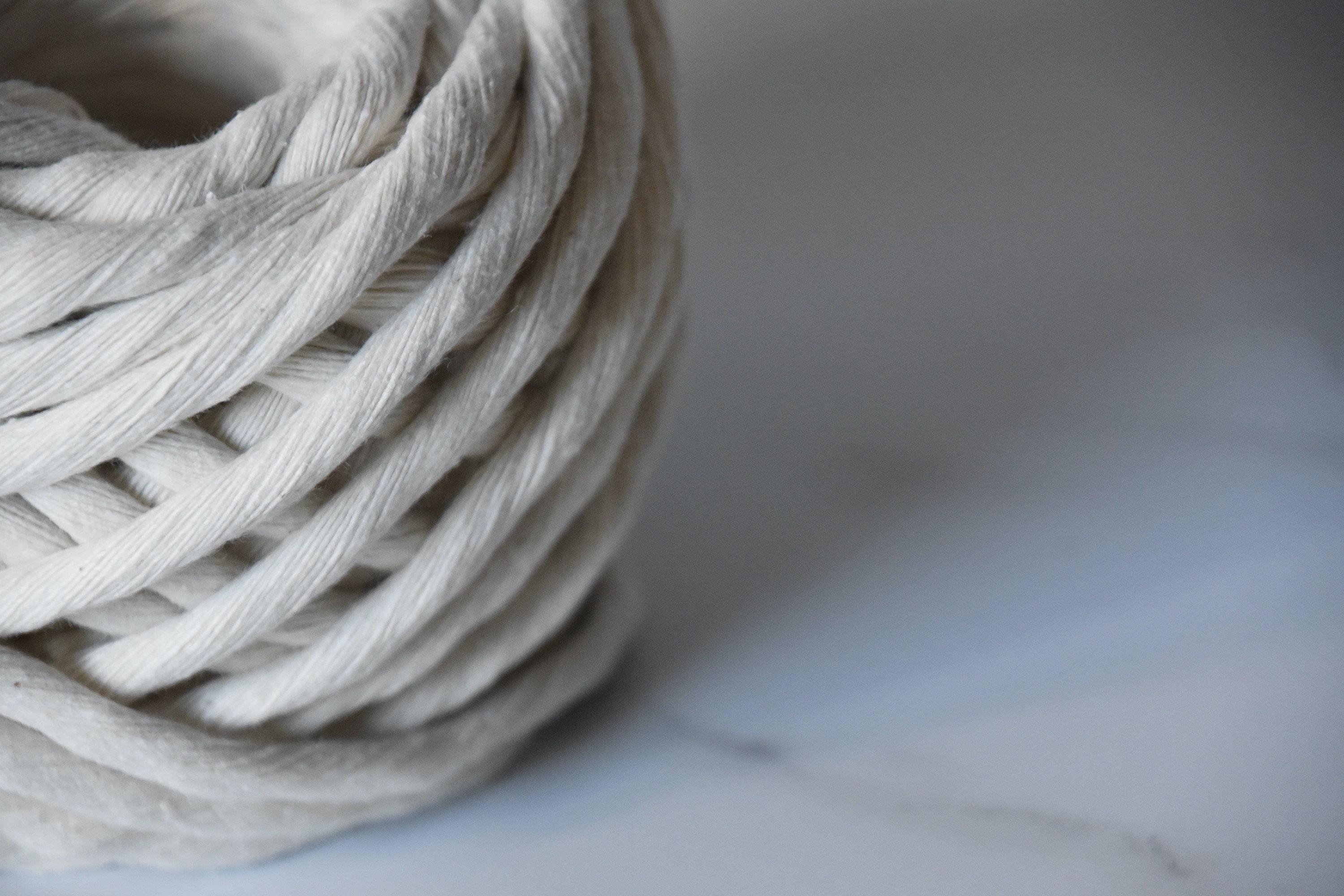 6mm Single Strand Natural Macrame Cord / Macrame Rope / Macrame String ...
