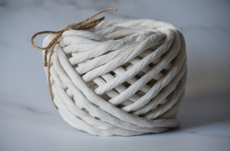 6mm Single Strand Natural Macrame Cord / Macrame Rope / - Etsy