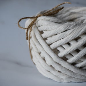 6mm Single Strand Natural Macrame Cord / Macrame Rope / Macrame String ...