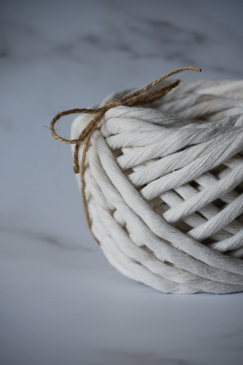 6mm Single Strand Natural Macrame Cord / Macrame Rope / - Etsy