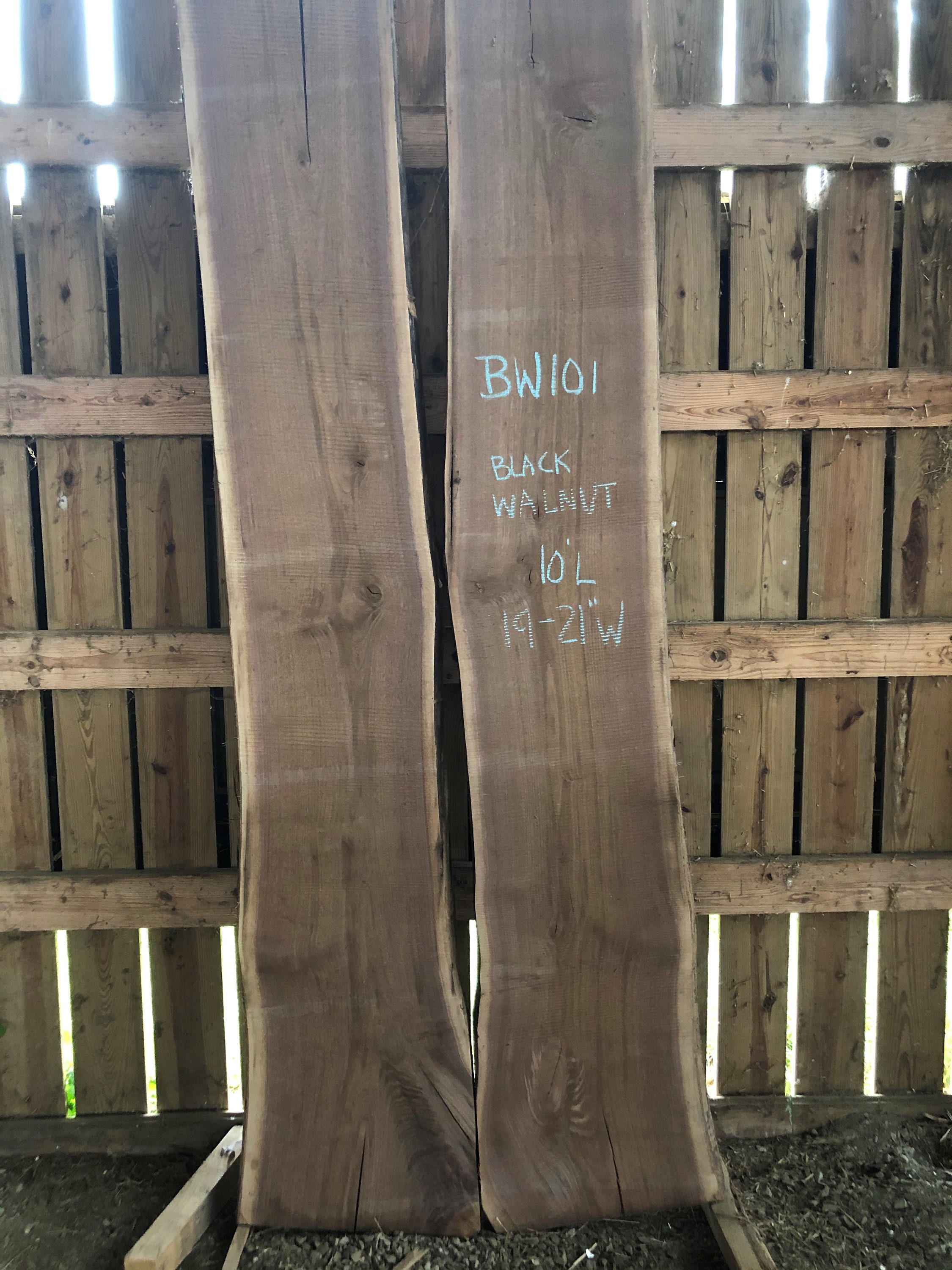 Black Walnut Extra Large Live Edge Slabs up to 104 | Etsy