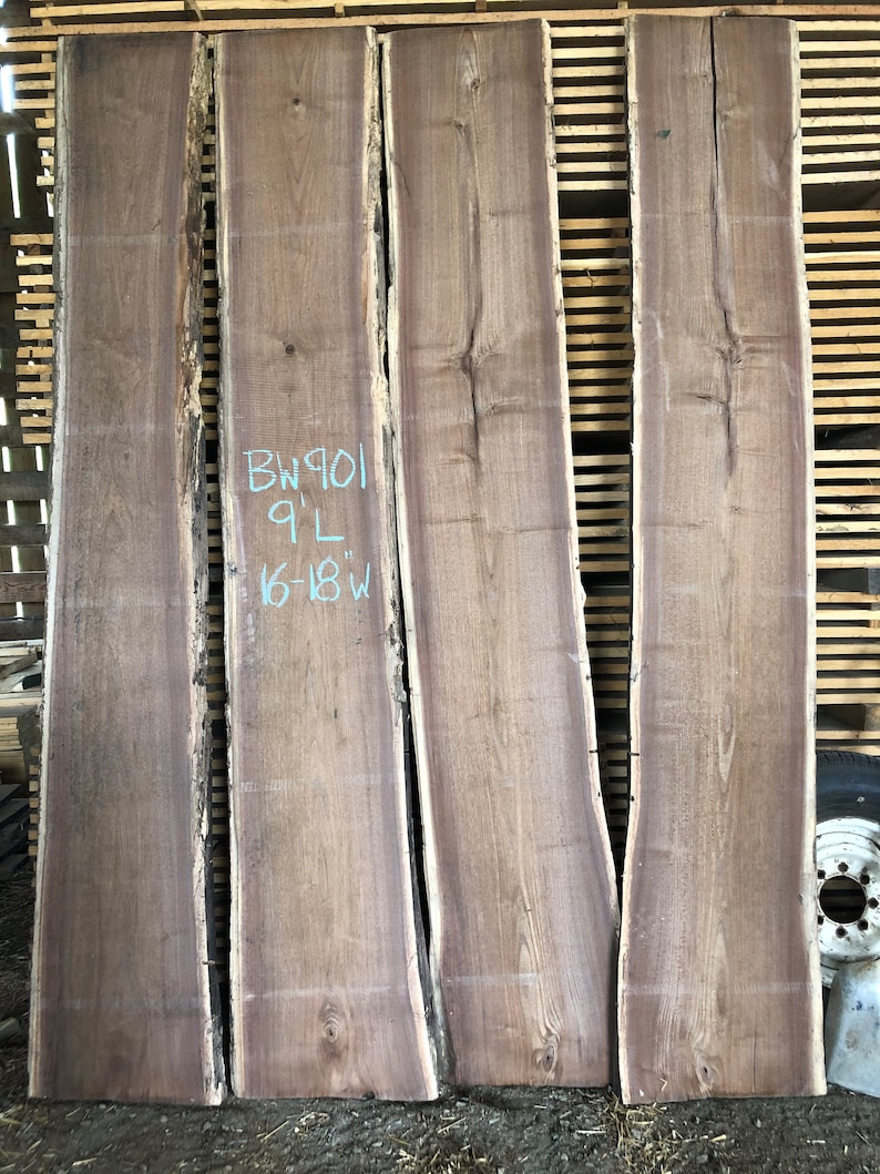Black Walnut Extra Large Live Edge Slabs up to 104 | Etsy