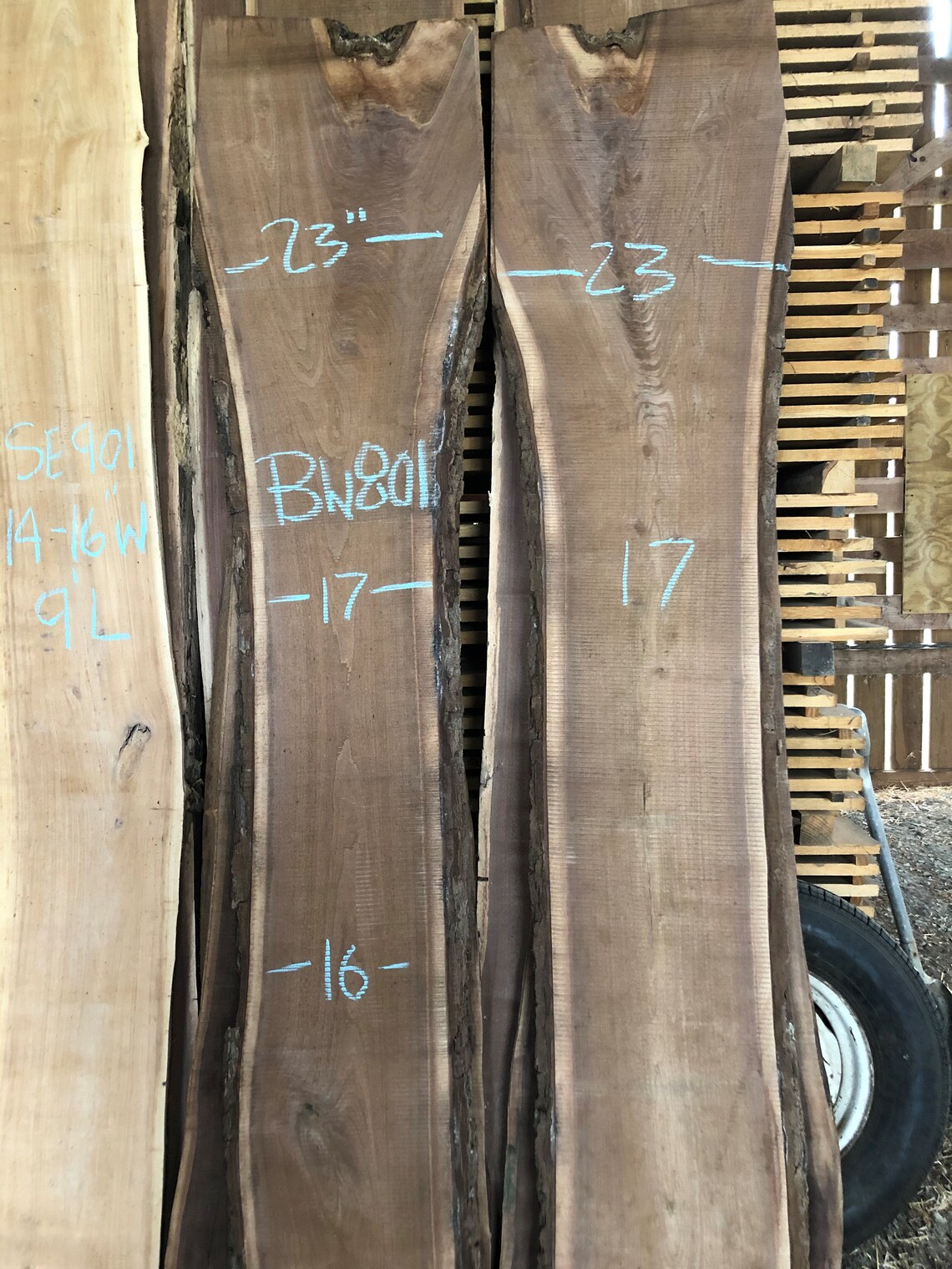 Black Walnut Extra Large Live Edge Slabs up to 104 | Etsy